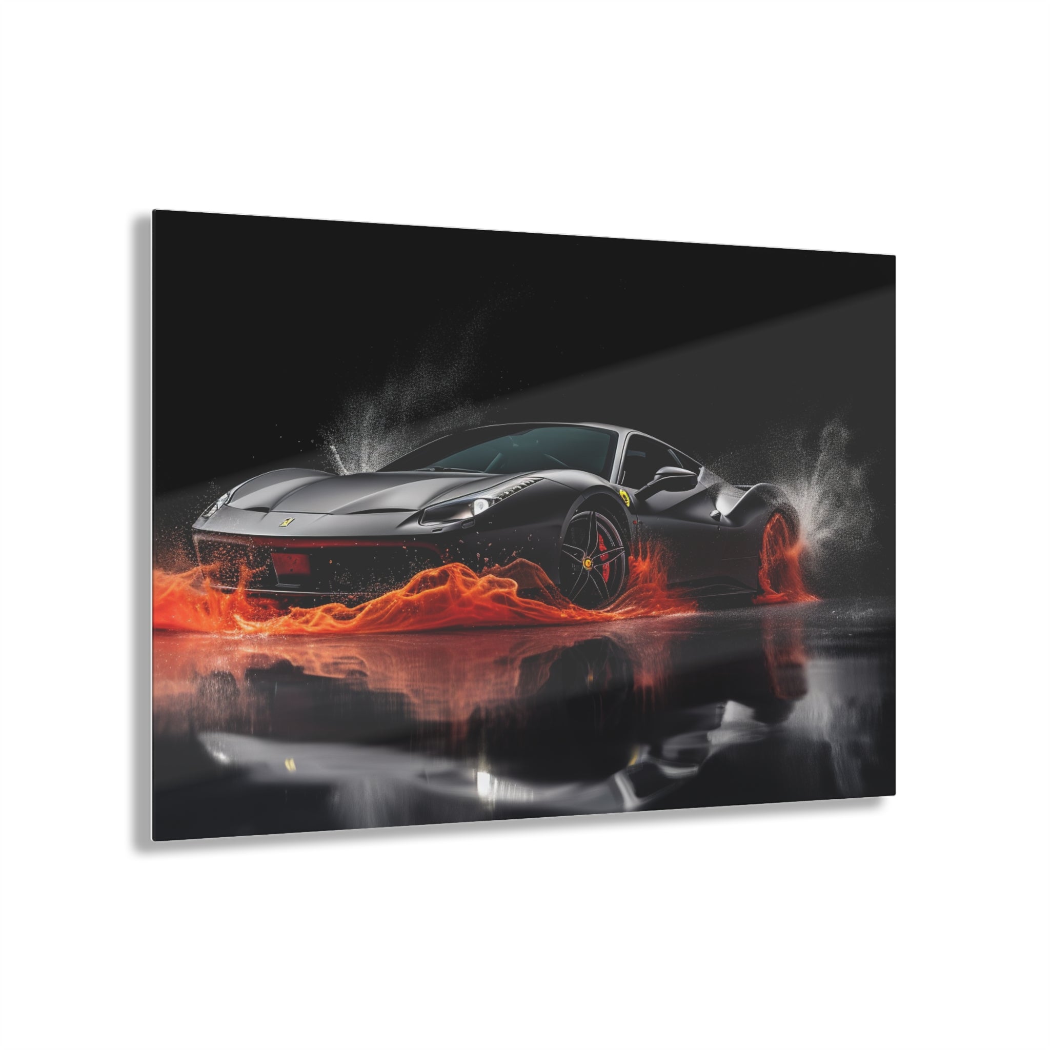 Acrylic Prints Ferrari Water Splash 3 – TechTrendy Art Co.