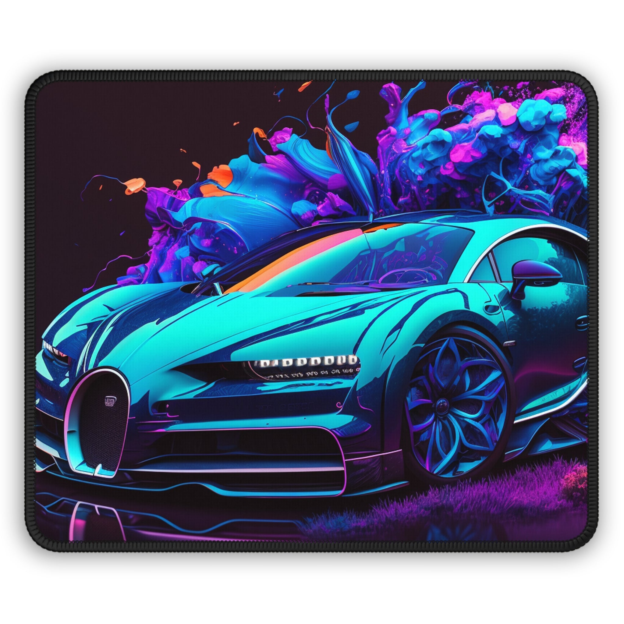 Gaming Mouse Pad Bugatti Neon Chiron 3 – TechTrendy Art Co.