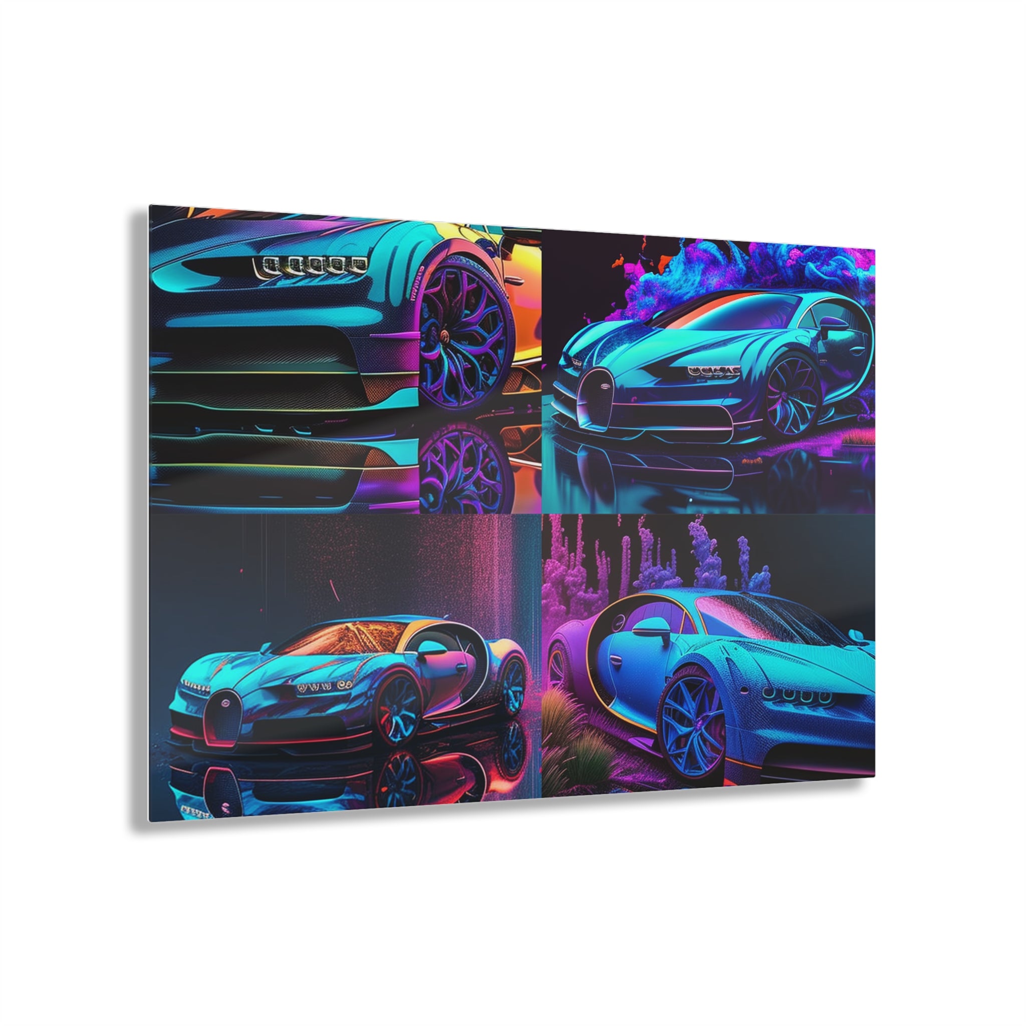 Acrylic Prints Bugatti Neon Chiron 5 – TechTrendy Art Co.