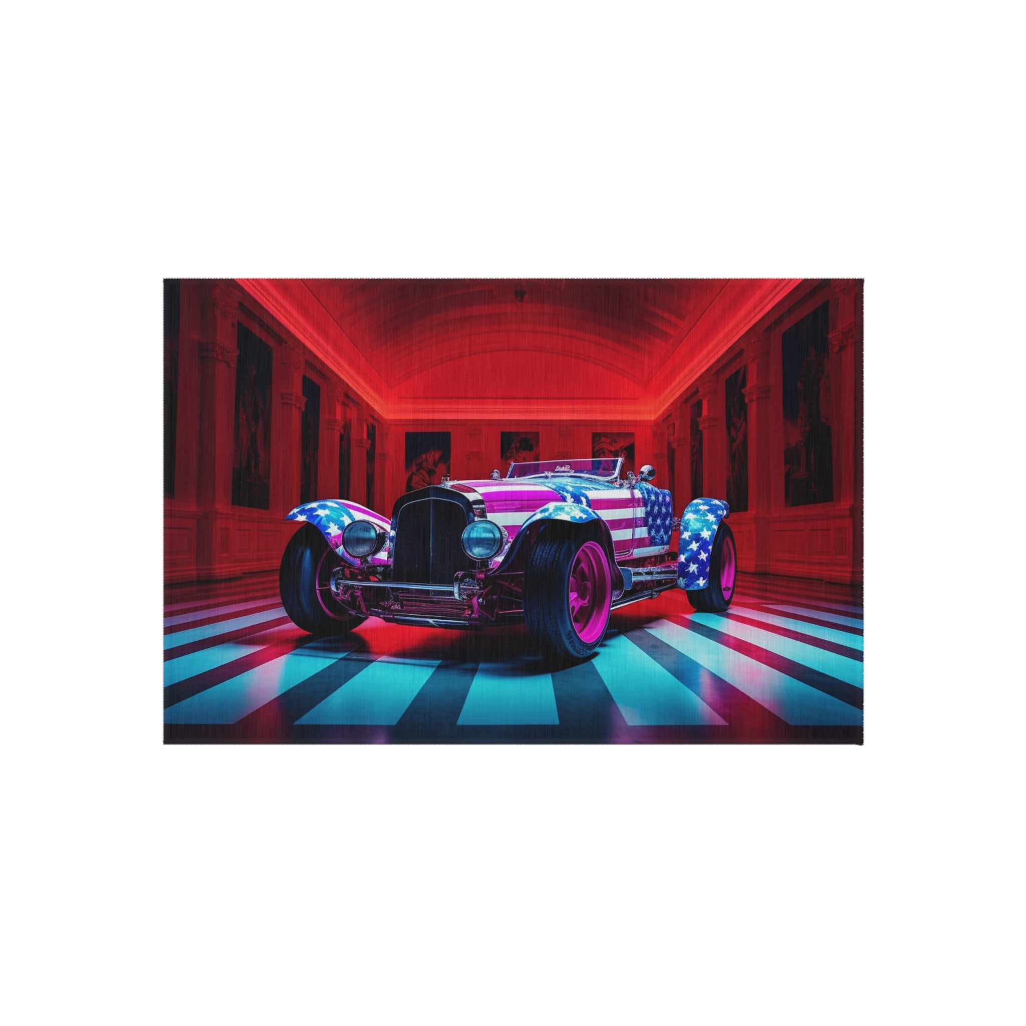 Outdoor Rug Macro Bugatti American Flag 3 – TechTrendy Art Co.